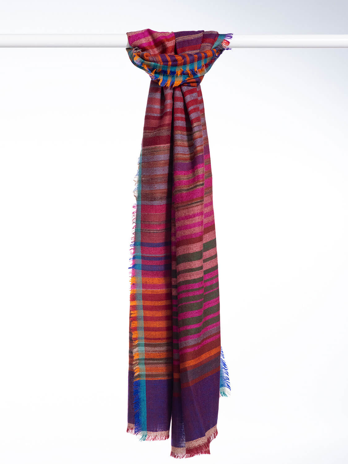 Multi Colored Muffers – Purple – weavesofkashmir